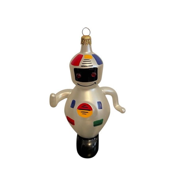 Holiday | Blown Glass Robot Christmas Ornament Christmas Vintage Retro ...